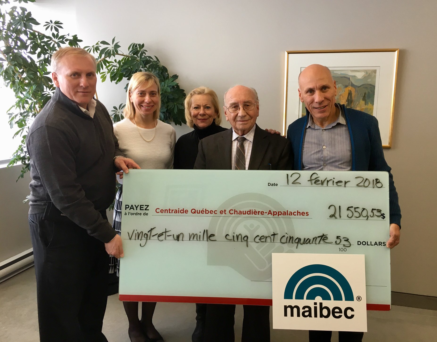 Maibec et Centraide: un partenariat de longue date! - Maibec